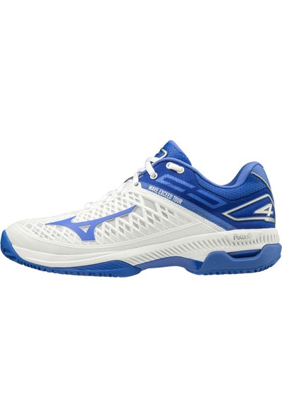 Mizuno Wave Exceed Tour 4 Cc Unisex Tenis Ayakkabısı Beyaz / Mavi Mizuno Wave Exceed Tour 4 Cc Unisex Tenis Ayakkabısı Beyaz / Mavi