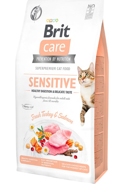 Brit Care Brit Grain Taze Hindili ve Somonlu Tahılsız Kedi Maması 2 kg
