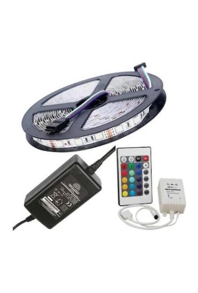 Ledon LD-1606 Üç Çipli Silikonlu 5m Rgb Şerit LED Seti Ledon LD-1606 Üç Çipli Silikonlu 5m Rgb Şerit LED Seti