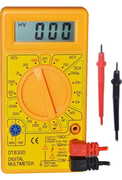 Rewel Dijital Ölçü Aleti Buzzer'lı DT-830D 640022 Rewel Dijital Ölçü Aleti Buzzer'lı DT-830D 640022