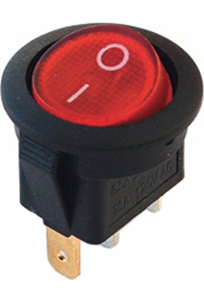 Rewel Yuvarlak Işıklı Anahtar 12 Volt (IC-131A) 633016 Rewel Yuvarlak Işıklı Anahtar 12 Volt (IC-131A) 633016