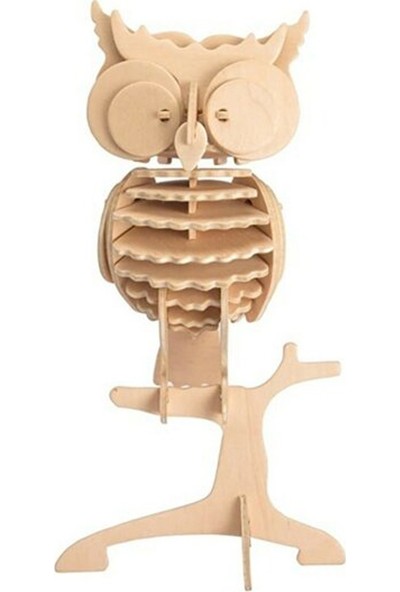 Robotime 3D Baykuş Ahşap Puzzle JP273