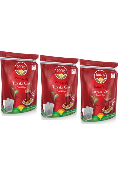 Doğuş Tiryaki Demlik Poşet Çay 25'li 40 gr x 3'lü Doğuş Tiryaki Demlik Poşet Çay 25'li 40 gr x 3'lü
