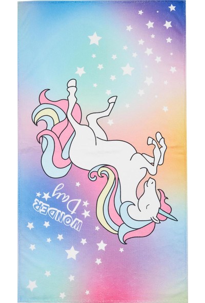 DeFacto Kız Çocuk Unicorn Baskılı Plaj Havlusu R2090A620SP