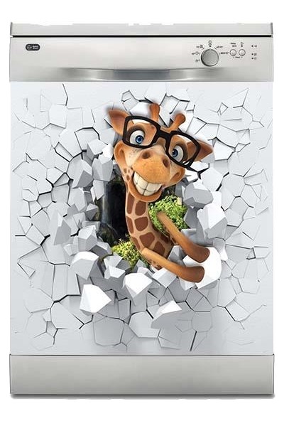 Jasmin2020 Bulaşık Makinesi Sticker Kaplama Etiketi Şirin Zürafa Jasmin2020 Bulaşık Makinesi Sticker Kaplama Etiketi Şirin Zürafa