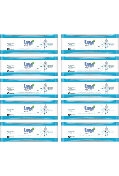 Unimed Antibakteriyel Perine Bölgesi Yıkama Havlusu 50'li 10 Adet Unimed Antibakteriyel Perine Bölgesi Yıkama Havlusu 50'li 10 Adet