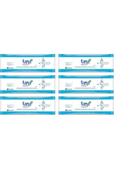 Unimed Antibakteriyel Perine Bölgesi Yıkama Havlusu 50'li 6 Adet Unimed Antibakteriyel Perine Bölgesi Yıkama Havlusu 50'li 6 Adet