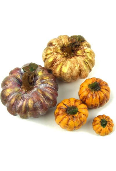 Lal Dekoratif Dekoratif Kabak Objeler 5'li Set