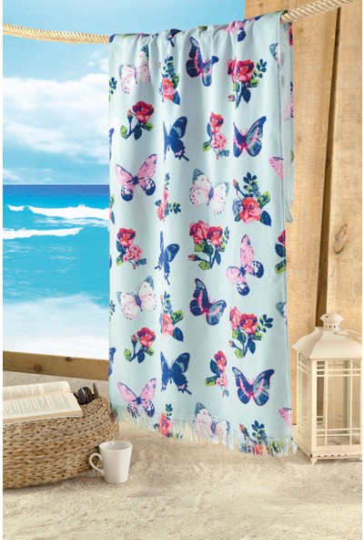 Maxstyle Butterflies Kadife Plaj Havlusu 70X160 cm Maxstyle Butterflies Kadife Plaj Havlusu 70X160 cm