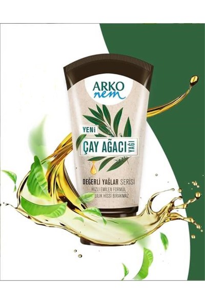 Arko Nem Krem Değerli Yağlar Çay Ağacı 60 ml Arko Nem Krem Değerli Yağlar Çay Ağacı 60 ml