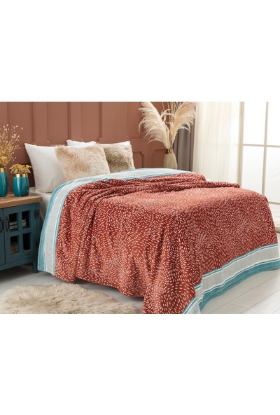 Madame Coco Audrey Welsoft Baskılı Tek Kişilik Battaniye - Turuncu Madame Coco Audrey Welsoft Baskılı Tek Kişilik Battaniye - Turuncu