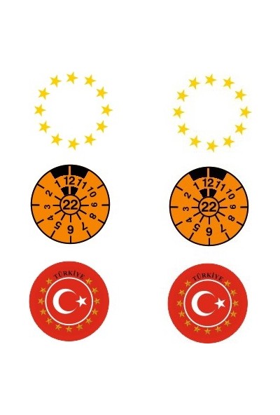 Appcity Plaka Pul Seti (6'lı Set)