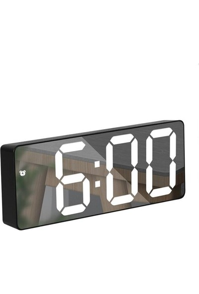 Valkyrie Siyah Ayna Çalar Saat LED Dijital Saat Valkyrie Siyah Ayna Çalar Saat LED Dijital Saat
