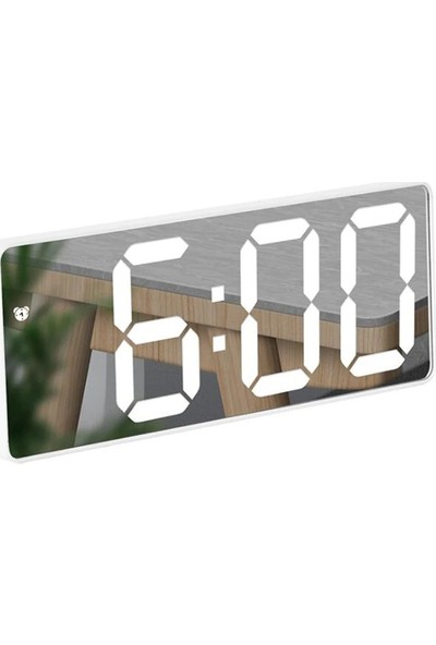 Valkyrie Siyah Ayna Çalar Saat LED Dijital Saat Valkyrie Siyah Ayna Çalar Saat LED Dijital Saat