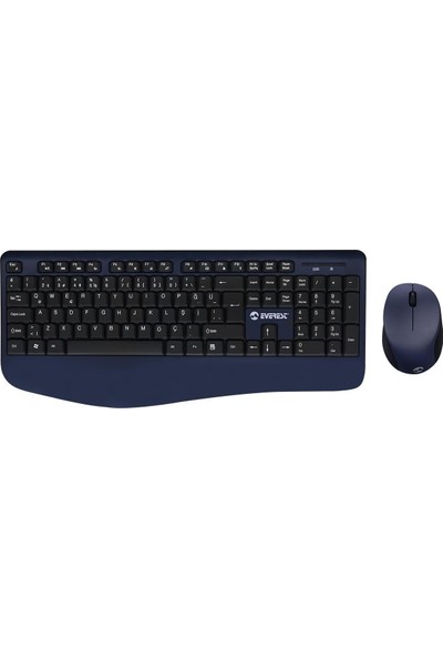 Everest KM-6596 USB Kablosuz Q Multimedia Klavye + Mouse Set Everest KM-6596 USB Kablosuz Q Multimedia Klavye + Mouse Set