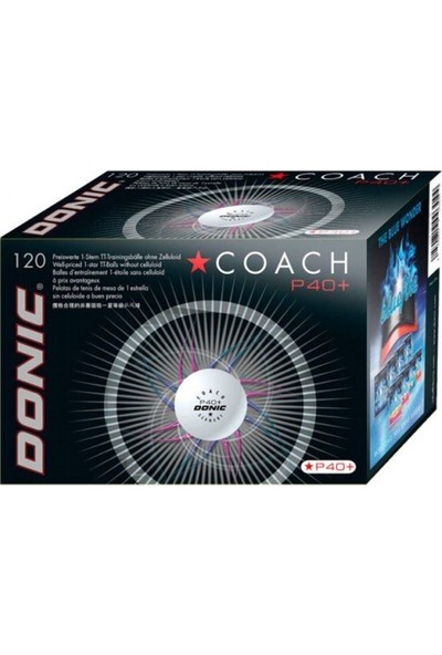 Donic Schildkröt Donic Coach P40+ Antrenman Topu 120 Li Kutu