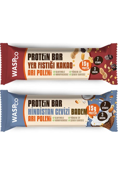 Waspco 2 Li Sporcu Barı 50 gr x 2'li