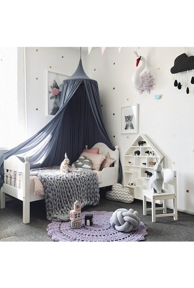 Lyn Home Antrasit Şifon Cibinlik