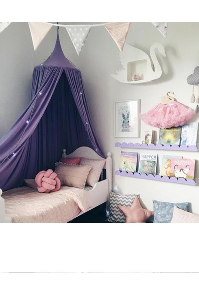 Lyn Home Mor Şifon Cibinlik