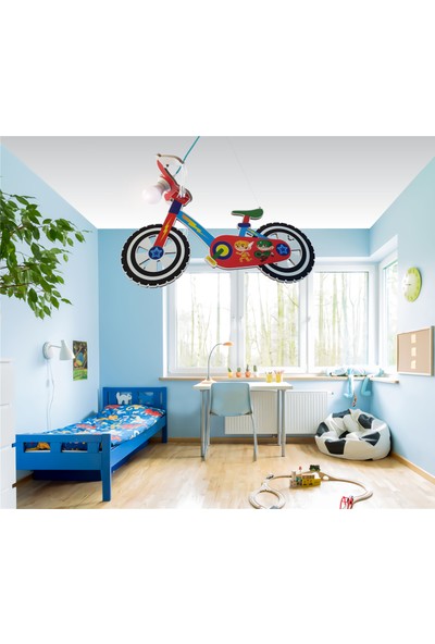 Arya Ahşap Bisiklet Çocuk Odası Aydınlatma