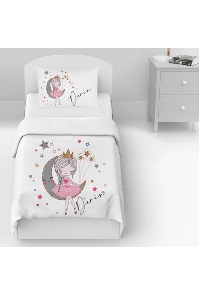 Homamia Tek Kişilik Yatak Örtüsü Aydaki Kız Homamia Tek Kişilik Yatak Örtüsü Aydaki Kız