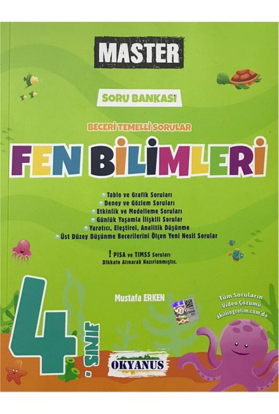 Okyanus Yayınları 4. Sınıf Fen Bilimleri Master Soru Bankası Okyanus Yayınları 4. Sınıf Fen Bilimleri Master Soru Bankası