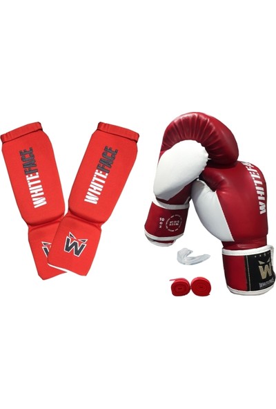 WhiteFace Boks Eldiveni & Kickboks Eldiveni & Muay Thaı Eldiveni + Kaval Koruyucu + Bandaj + Dişlik ( S BEDEN ) WhiteFace Boks Eldiveni & Kickboks Eldiveni & Muay Thaı Eldiveni + Kaval Koruyucu + Bandaj + Dişlik ( S BEDEN )