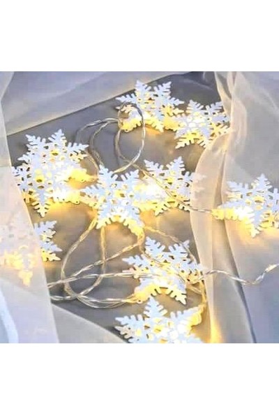 Hdmarketim Metal Kar TANESI10'LU Dekoratif LED Lamba (2 Metre) Hdmarketim Metal Kar TANESI10'LU Dekoratif LED Lamba (2 Metre)