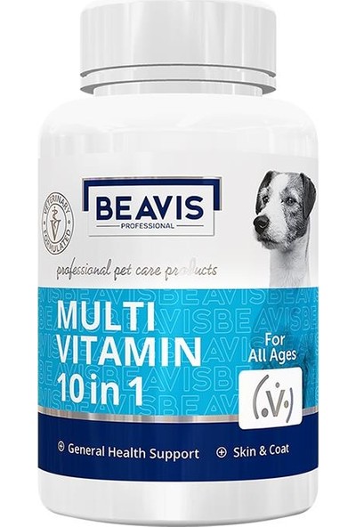Beavis Yetişkin Köpekler Için Multi Vitamin 10IN1 Beavis Yetişkin Köpekler Için Multi Vitamin 10IN1