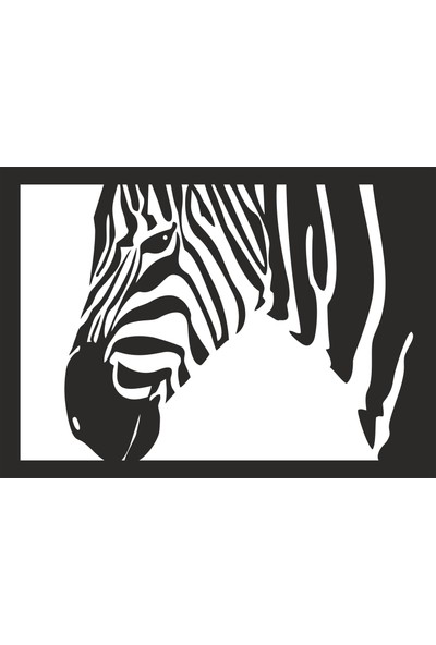 Metal 33 Zebra Metal Tablo
