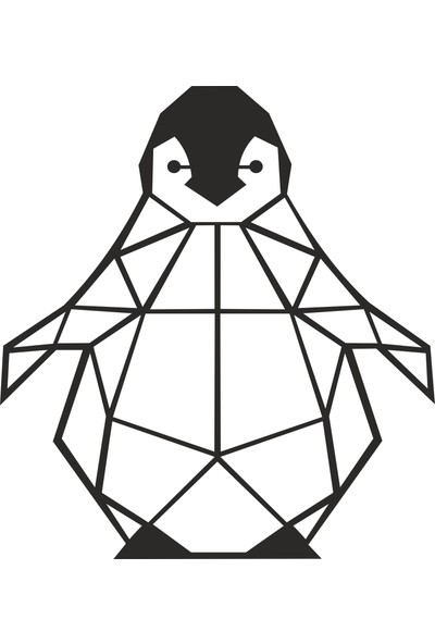 Metal 33 Sevimli Penguen Metal Tablo