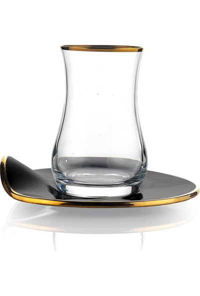 Schafer Natur Cam Çay SETI12 Parça Siyah