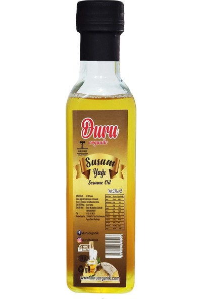 Duru Organik - Susam Yağı 230 ml