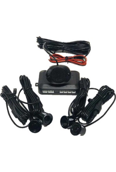 Carub Park Sensörü Sesli 18,5 mm Siyah 4 Sensör