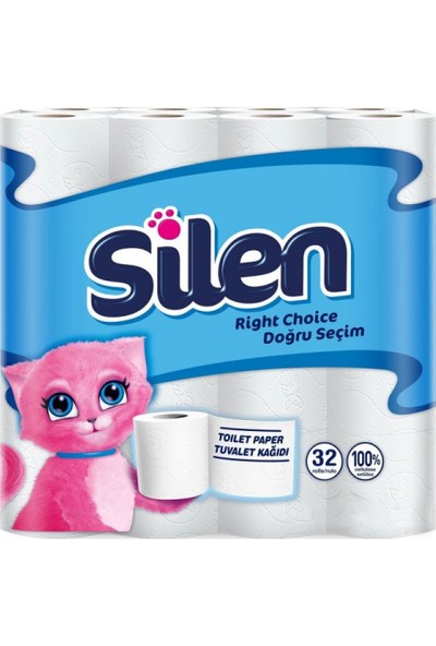 Silen Tuvalet Kağıdı 32 Rulo Silen Tuvalet Kağıdı 32 Rulo