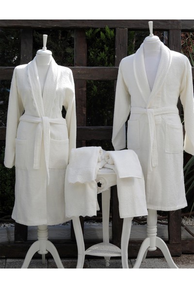 Elart Bornoz Aile Seti Hayal Krem Elart Bornoz Aile Seti Hayal Krem