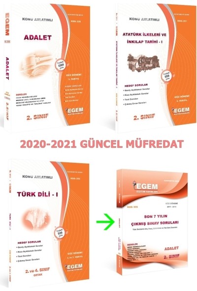 AÖF Adalet 2. Sınıf 3. Dönem Tüm Dersler Set Güz AÖF Adalet 2. Sınıf 3. Dönem Tüm Dersler Set Güz