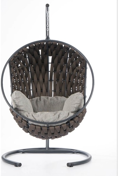 Ocak Express Elma Tek Kişilik Bahçe Balkon Salıncağı Kahverengi