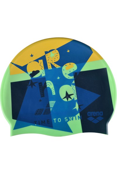 Arena 94171201 Print Jr. Silikon Çocuk Yüzücü Bone