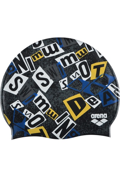 Arena 94171203 Print Jr. Silikon Çocuk Yüzücü Bone