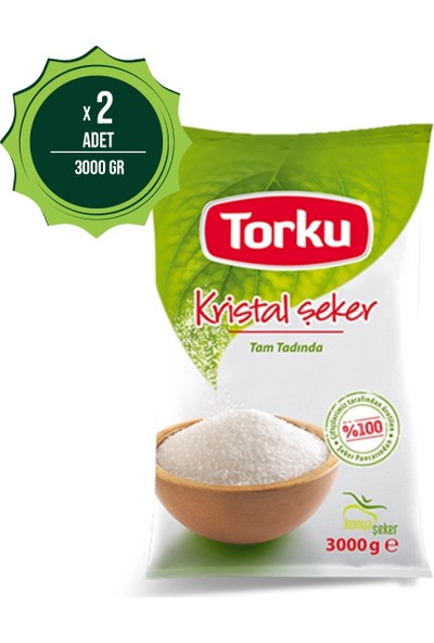 Torku Toz Şeker 3 Kg X2 Torku Toz Şeker 3 Kg X2