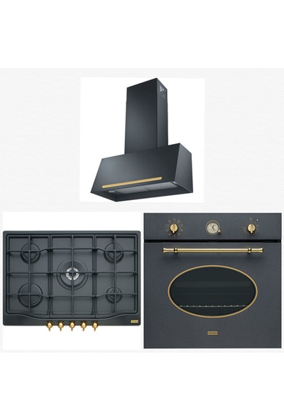 Franke Fhcl 755 4g Tc Rustik Ankastre Set (Gf C Ocak - cl 85 M Gf Fırın - Gf 70 Davlumbaz ) Franke Fhcl 755 4g Tc Rustik Ankastre Set (Gf C Ocak - cl 85 M Gf Fırın - Gf 70 Davlumbaz )
