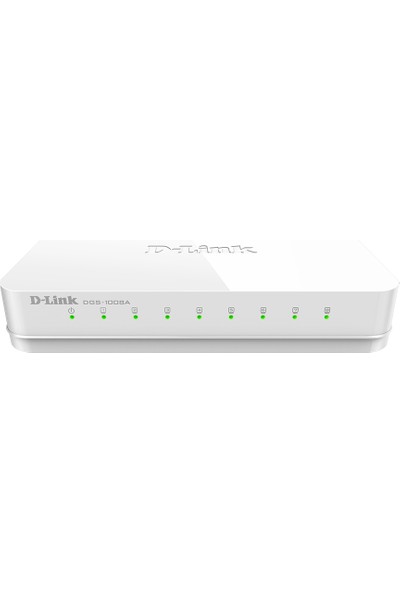 D-LINK 8 PORT YÖNETİLEMEZ 10/100/1000 MBPS SWITCH DGS-1008A D-LINK 8 PORT YÖNETİLEMEZ 10/100/1000 MBPS SWITCH DGS-1008A