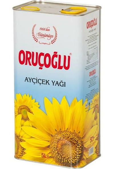Oruçoğlu Ayçiçek Yağı 5 Lt
