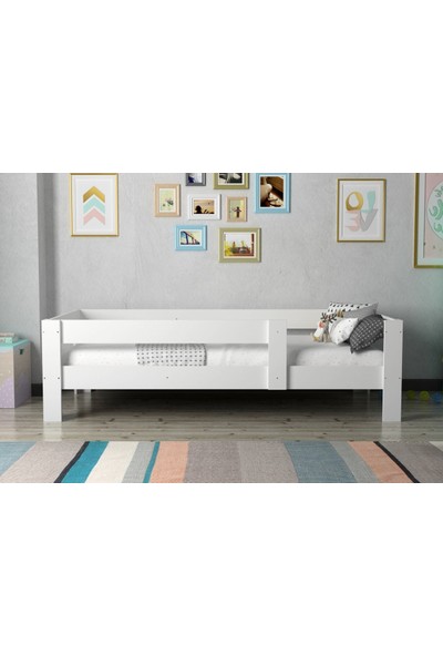 BK Concept Sweet Beyaz Karyola Tek Kişilik
