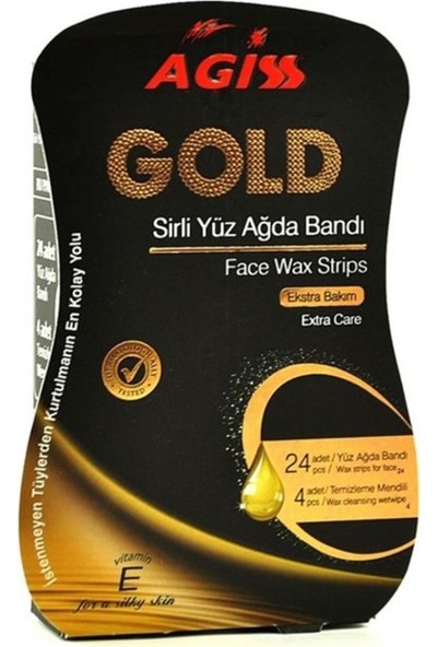 Agiss Gold Sirli Yüz Ağda Bandı 28'li Agiss Gold Sirli Yüz Ağda Bandı 28'li