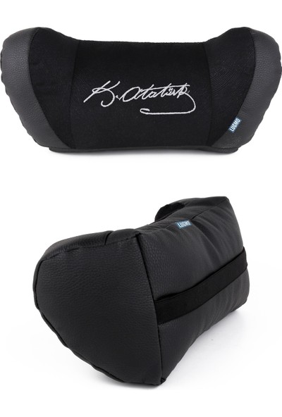 Lugmo Atatürk Logolu Araç Oto Koltuk Başlık Yastığı 5d Özellikli Siyah Renk 2 Adet Lugmo Atatürk Logolu Araç Oto Koltuk Başlık Yastığı 5d Özellikli Siyah Renk 2 Adet