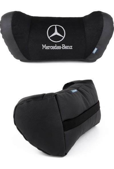 Lugmo Mercedes-Benz Logolu Araç Oto Koltuk Başlık Yastığı 5d Özellikli Siyah Renk 2 Adet Lugmo Mercedes-Benz Logolu Araç Oto Koltuk Başlık Yastığı 5d Özellikli Siyah Renk 2 Adet