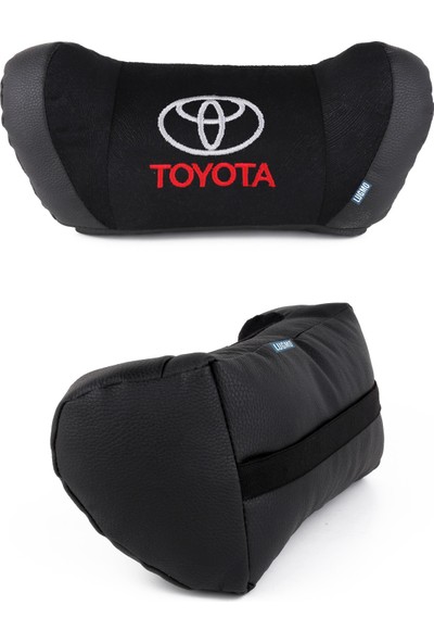 Lugmo Toyota Logolu Araç Oto Koltuk Başlık Yastığı 5d Özellikli Siyah Renk 2 Adet Lugmo Toyota Logolu Araç Oto Koltuk Başlık Yastığı 5d Özellikli Siyah Renk 2 Adet