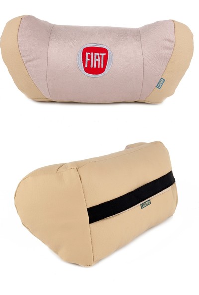 Lugmo Fiat Logolu Araç Oto Koltuk Başlık Yastığı 5d Özellikli Bej Renk 2 Adet Lugmo Fiat Logolu Araç Oto Koltuk Başlık Yastığı 5d Özellikli Bej Renk 2 Adet